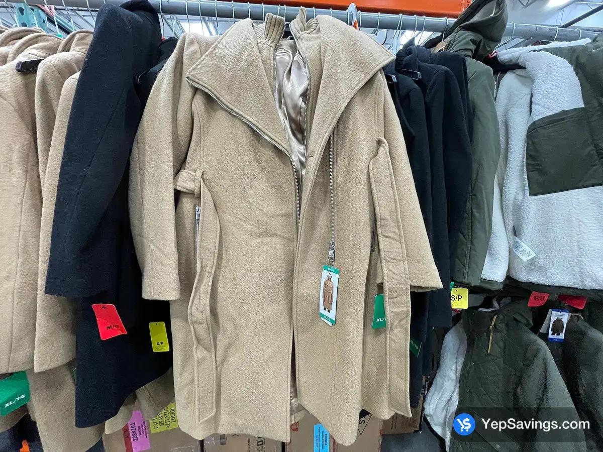 CALVIN KLEIN BELTED COAT + LADIES SIZES XL ONLY at Costco South Saskatoon CALVIN KLEIN BELTED COAT + LADIES SIZES XL ONLY at Costco South Saskatoon