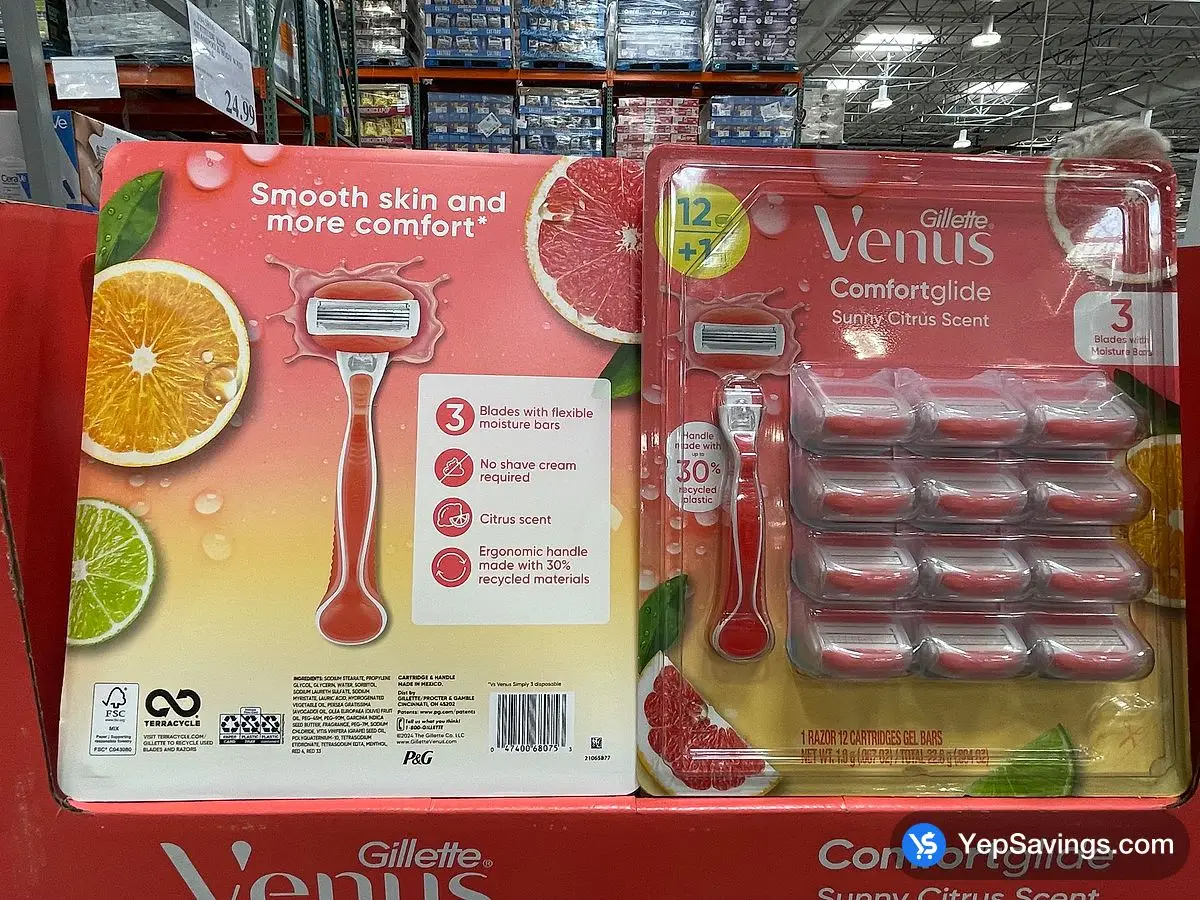 GILLETTE VENUS COMFORT GLIDE PACK OF 12 – Costco deal in Canada (ITM ...