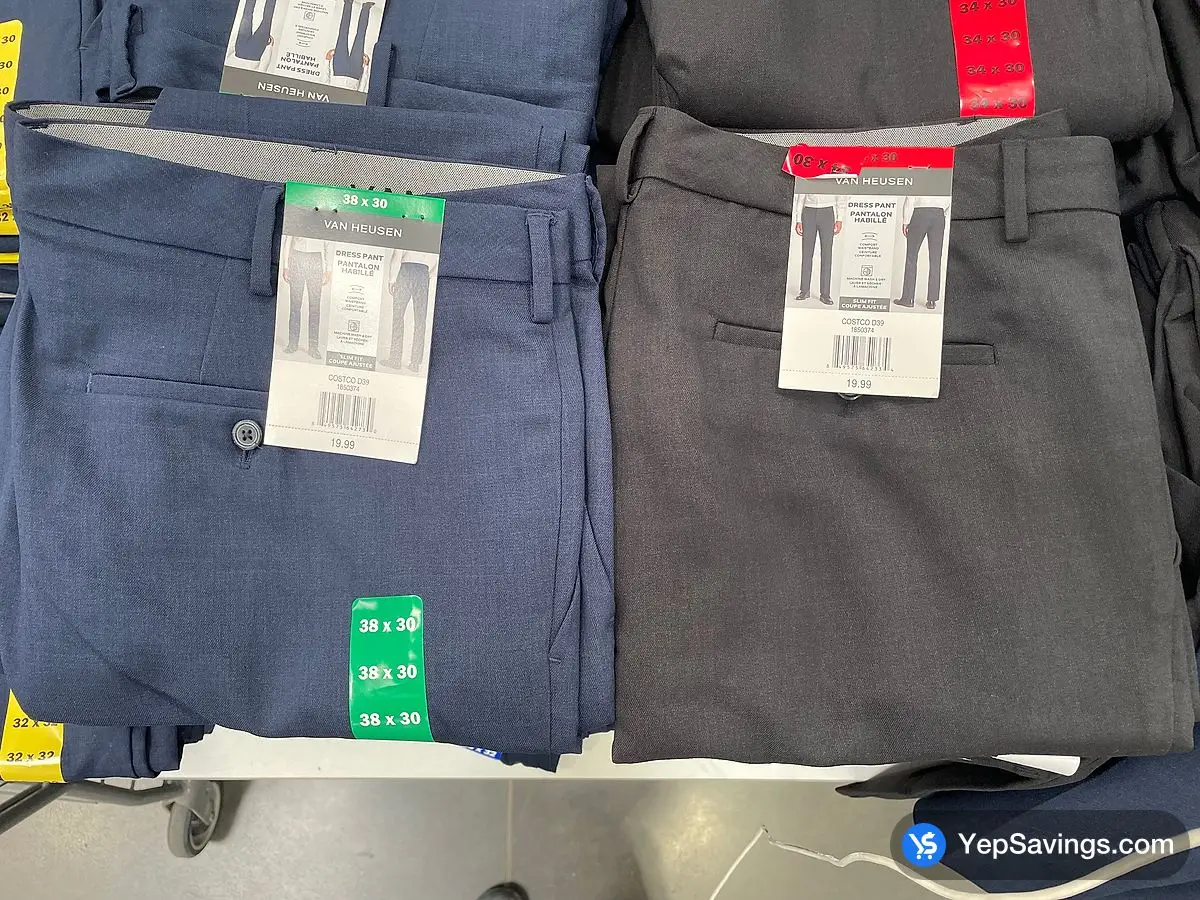 VAN HEUSEN DRESS PANT MENS SIZES 30-40 at Costco South Saskatoon