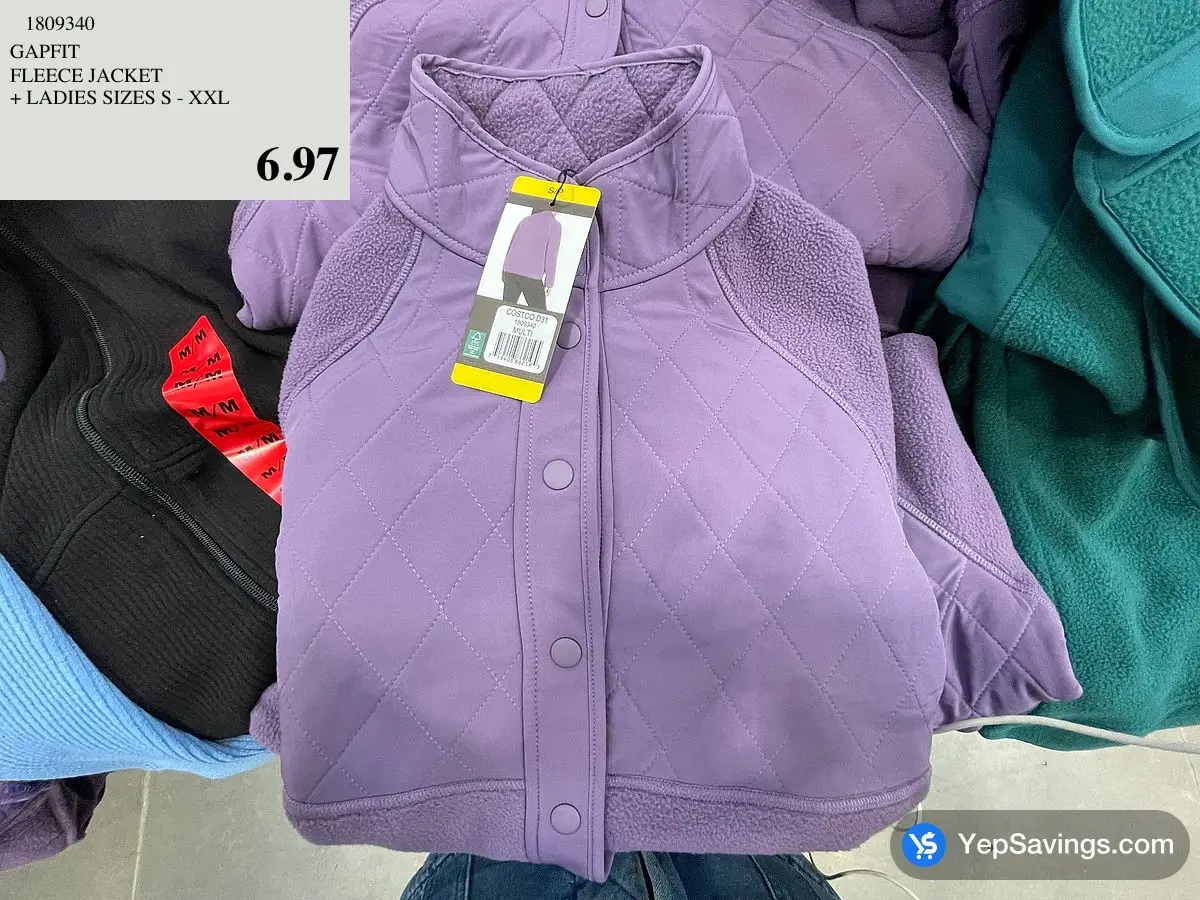 GAPFIT FLEECE JACKET + LADIES SIZES S - XXL at Costco Beacon Hill Calgary