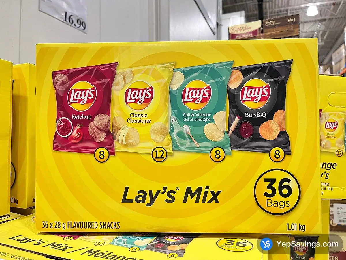 FRITO LAY LAYS VARIETY PACK 36 x 28 g at Costco {0} {1}