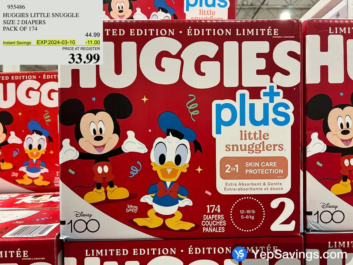 HUGGIES LITTLE SNUGGLE SIZE 2 DIAPERS PACK OF 174 at Costco Ancaster ...