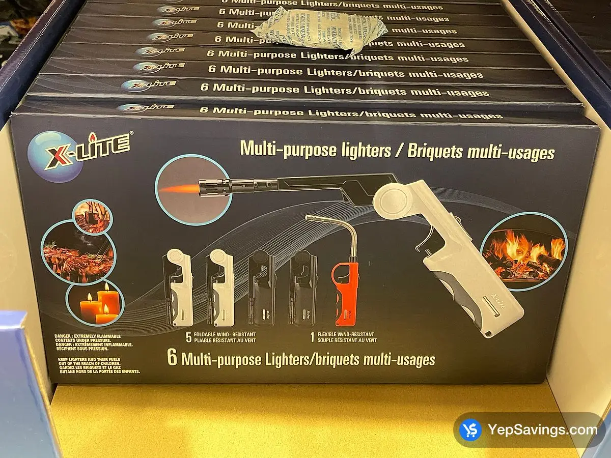 COSTCO X - LITE MULTI - PURPOSE LIGHTERS PACK OF 6 – (ITM 1694653 ...