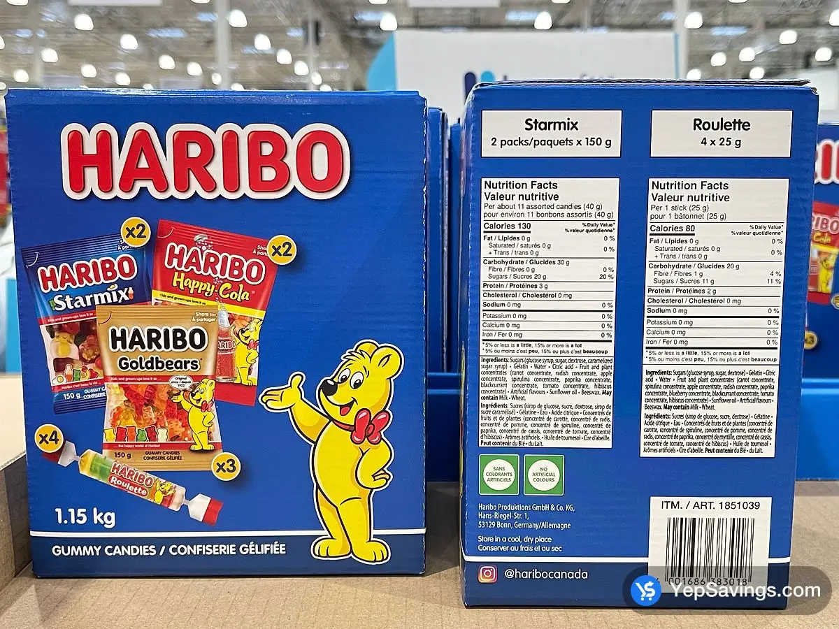 HARIBO VARIETY PACK 1.15 kg at Costco South Saskatoon