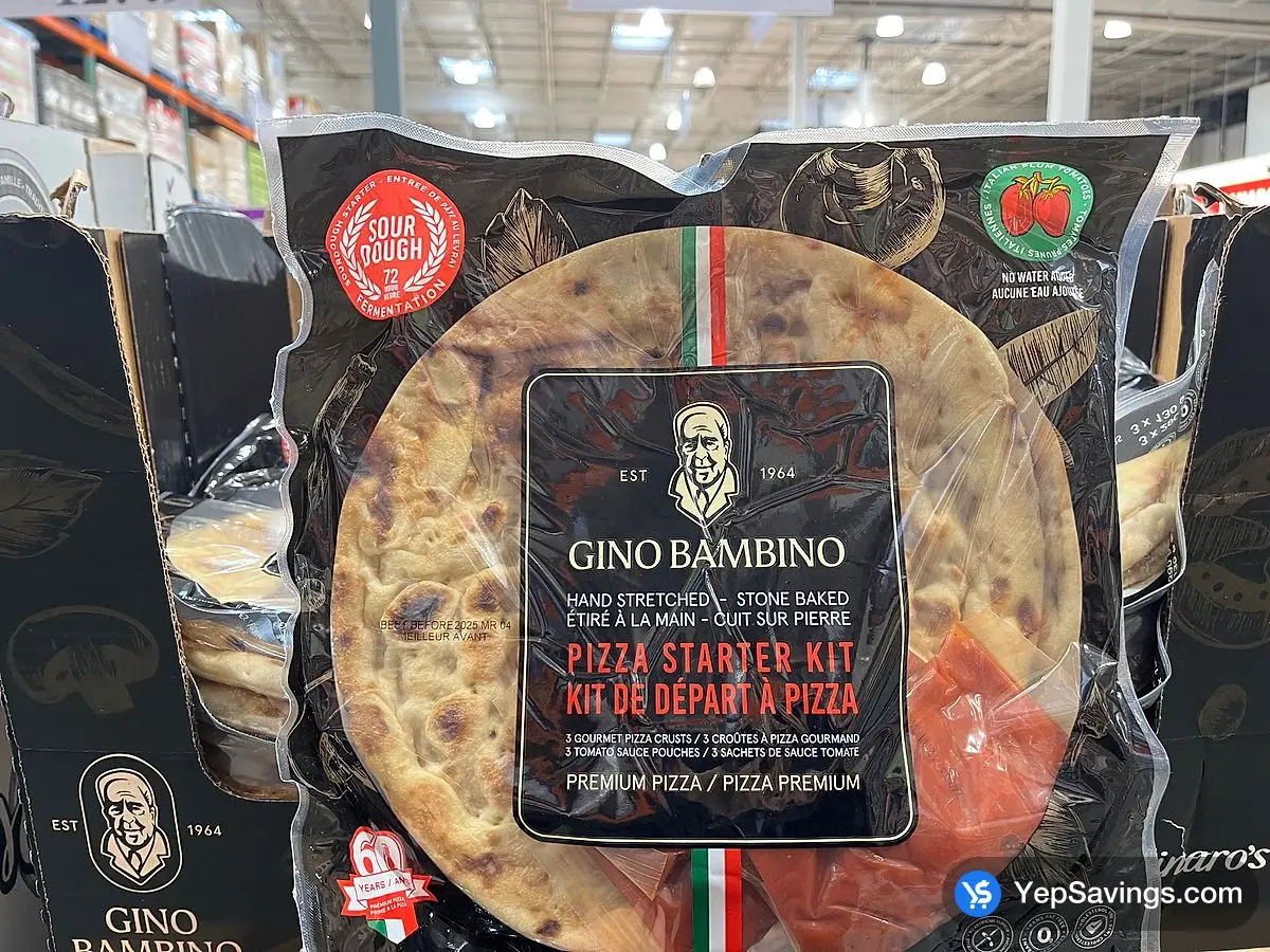 MOLINAROS GINO BAMBINO STONE BAKED PIZZA KIT 1.26 kg at Costco South Saskatoon