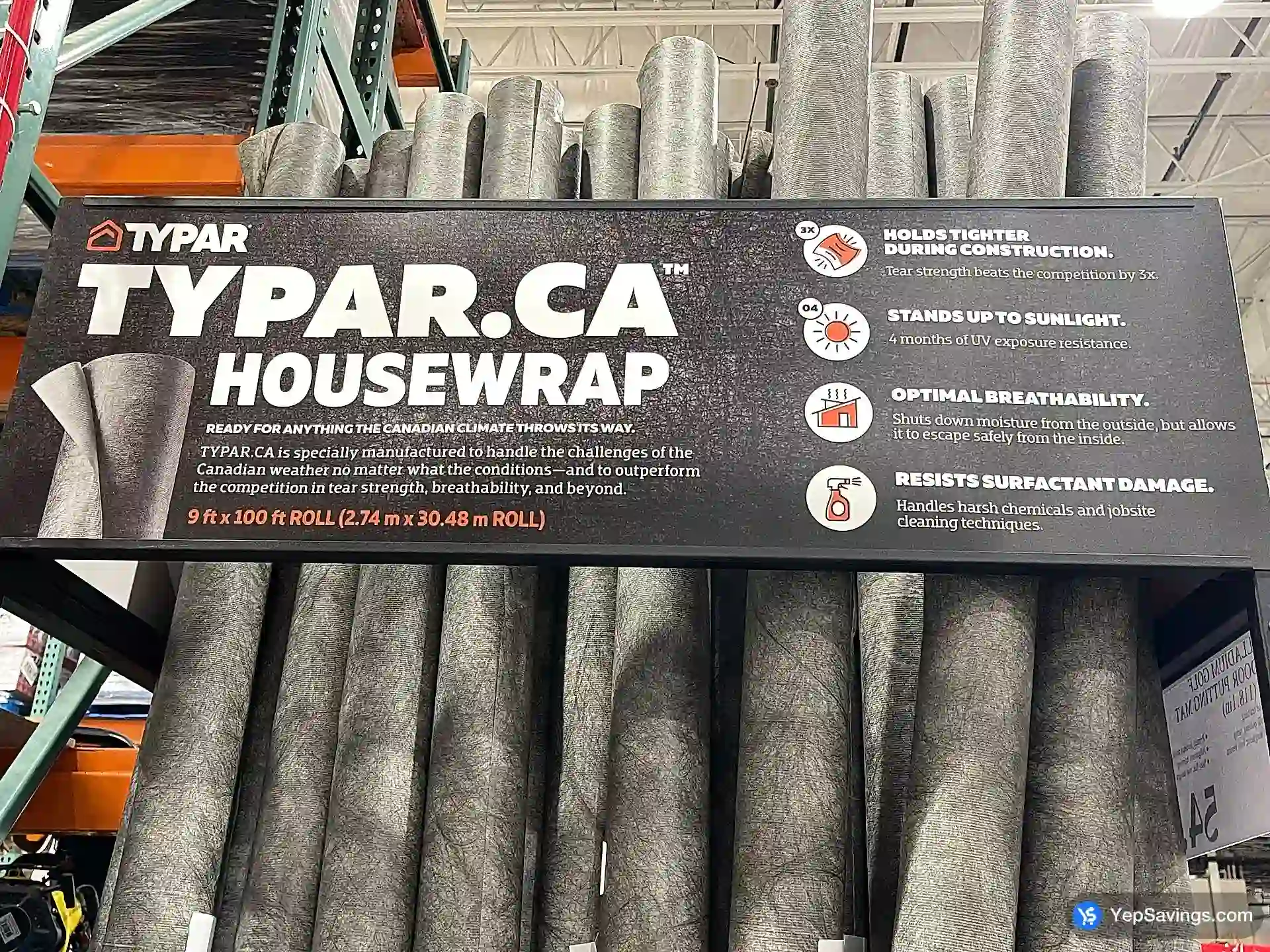 COSTCO TYPAR HOUSEWRAP 9 x 100 " (ITM 1969521) – Langley
