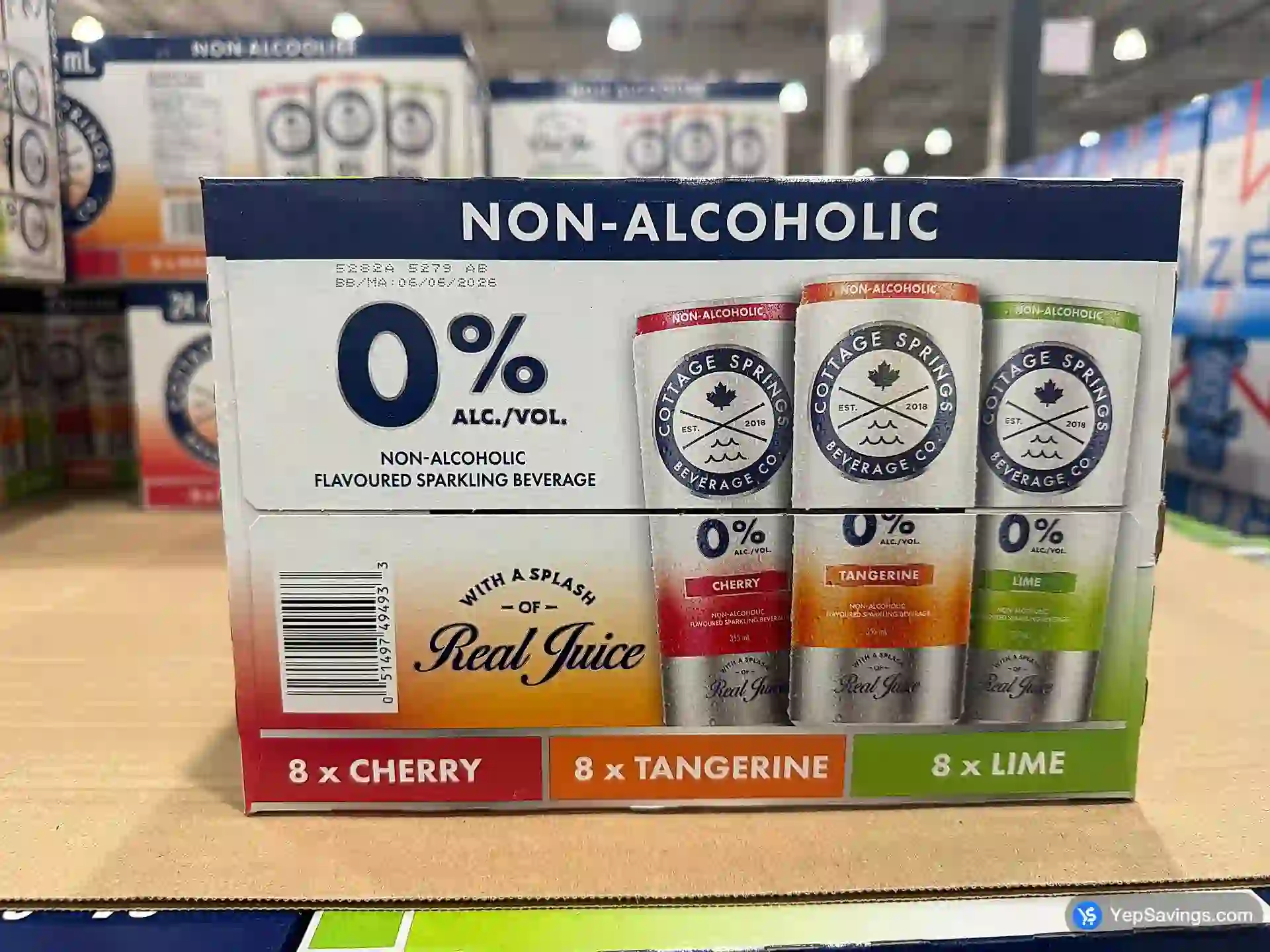 COSTCO COTTAGE SPRINGS NON - ALCOHOLIC BEVERAGE 24 x 355 mL (ITM ...