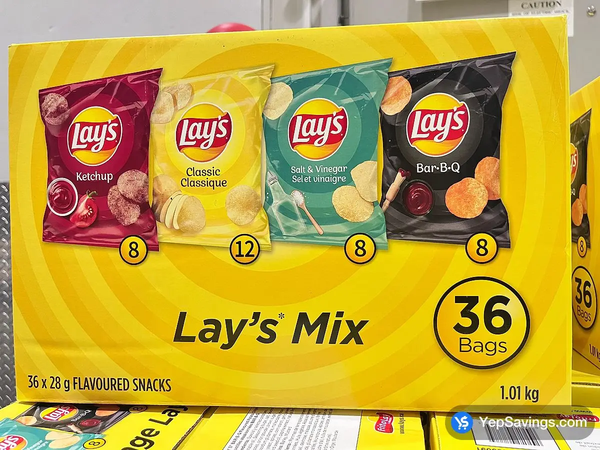 FRITO LAY LAYS VARIETY PACK 36 x 28 g at Costco {0} {1}