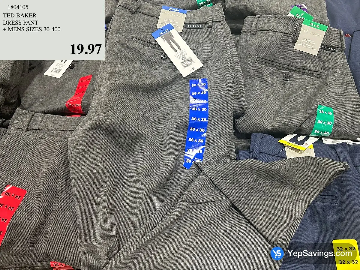 TED BAKER DRESS PANT + MENS SIZES 30-400 at Costco South Saskatoon