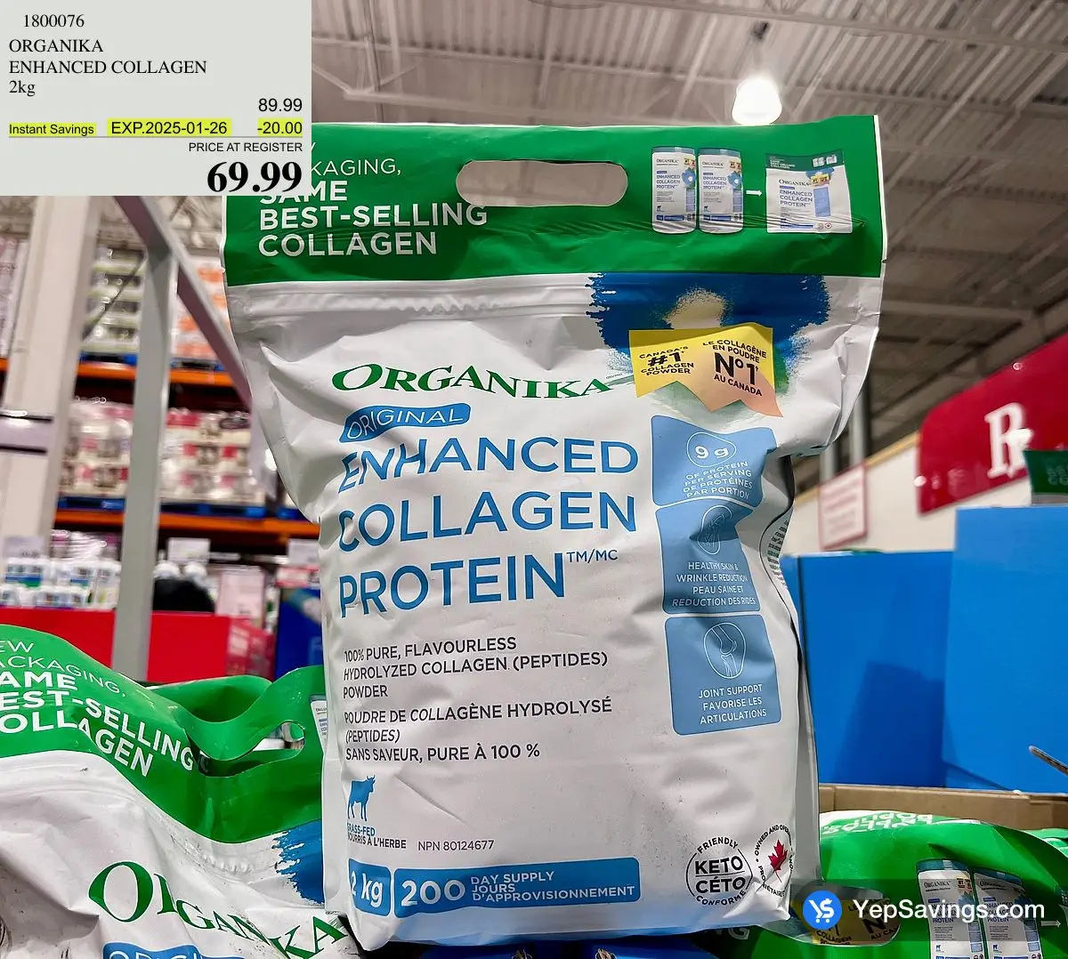 ORGANIKA ENHANCED COLLAGEN 2kg at Costco McGillivray Winnipeg